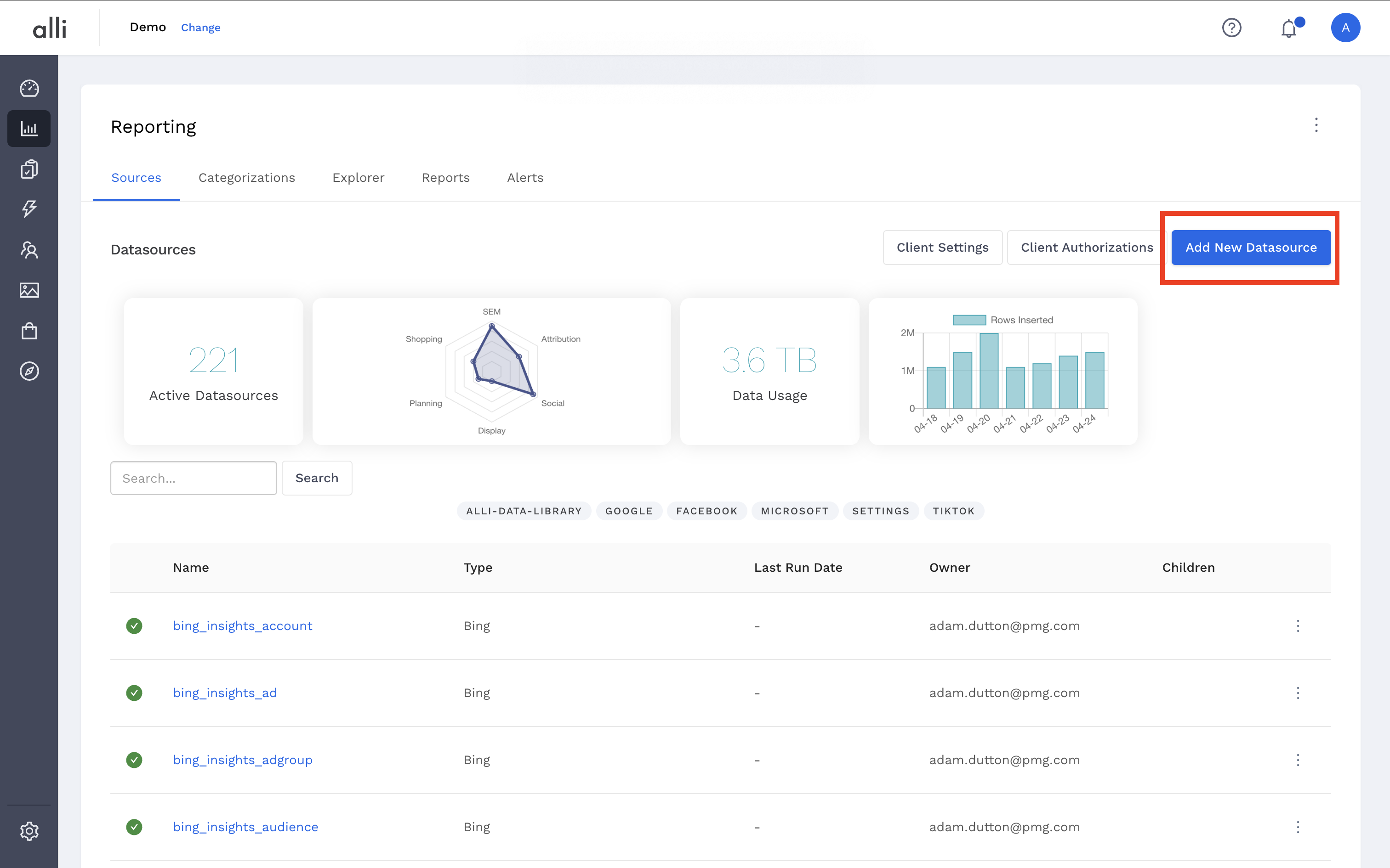 How-To: Create a new datasource